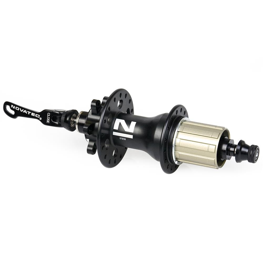 Piasta tylna Novatec NT-D792SB QR, 6 śrub, 4SB, SH11s, 32H, 10x135 mm, czarny mat czarny matowy ...