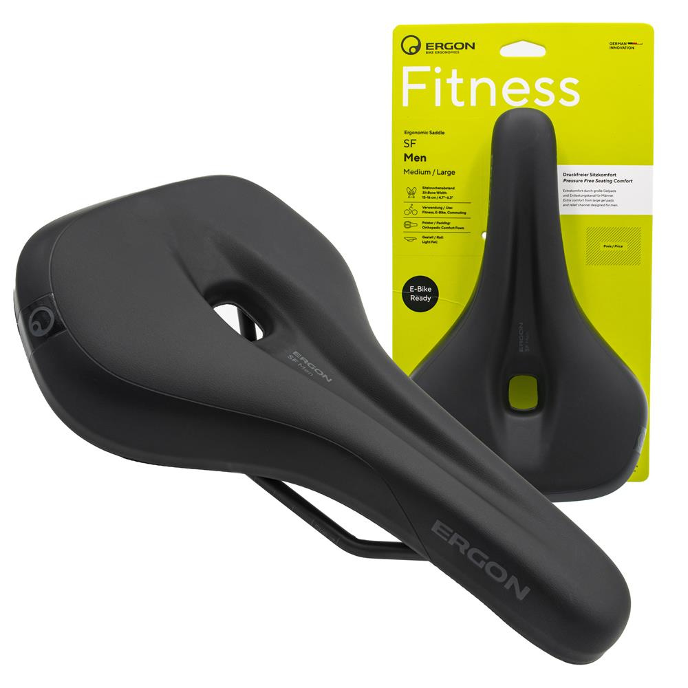 Siodełko Ergon SF MEN, rozmiar M/L, czarne M/L | sklep rowerowy Rowerek.pl