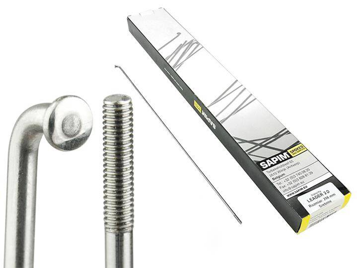 Szprycha Sapim Leader 2,0 mm srebrna (bez nypla) 268 mm | sklep ...