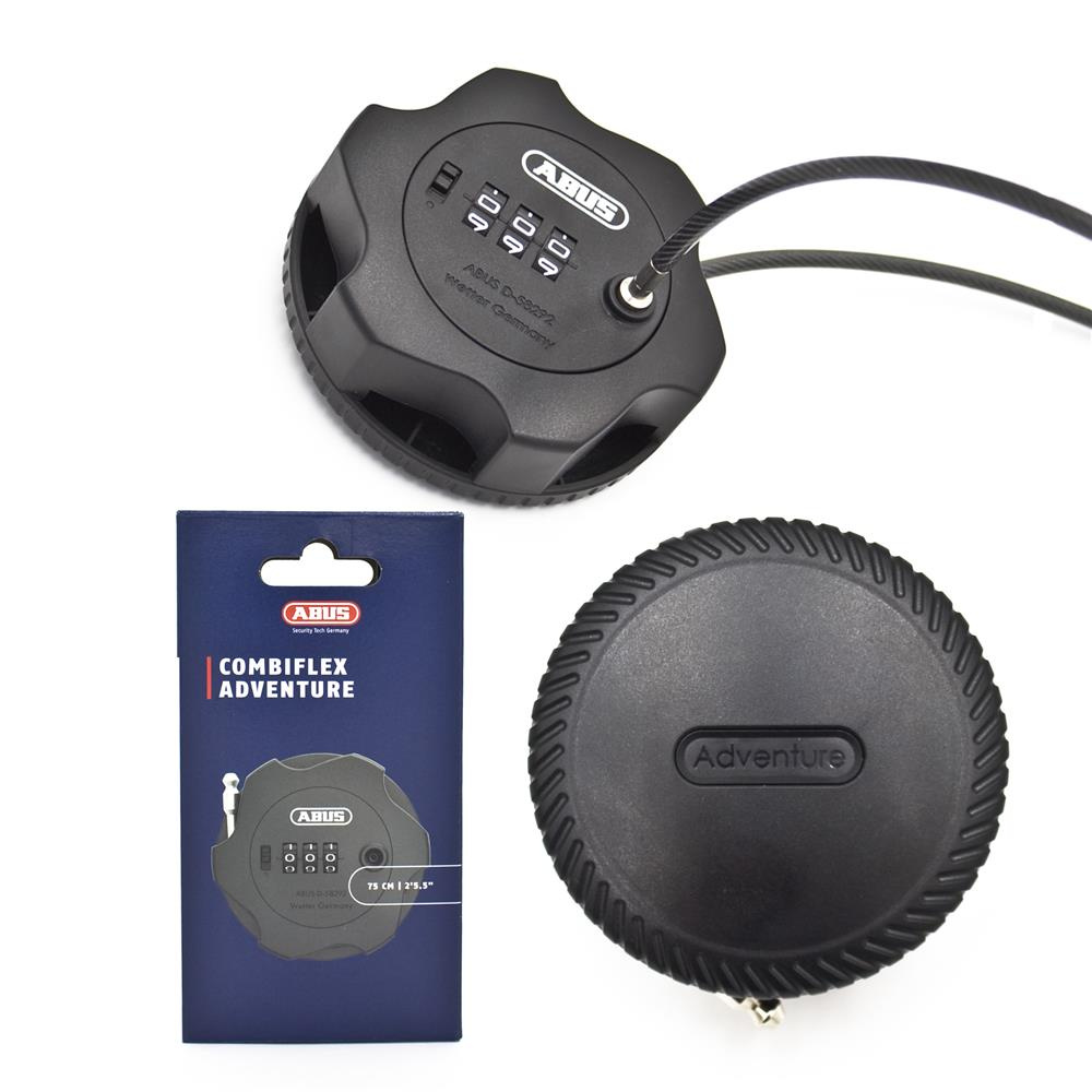 Zabezpieczenie linkowe Abus Re-Collectable Combiflex™ Adventure, szyfr, czarne | sklep rowerowy ...