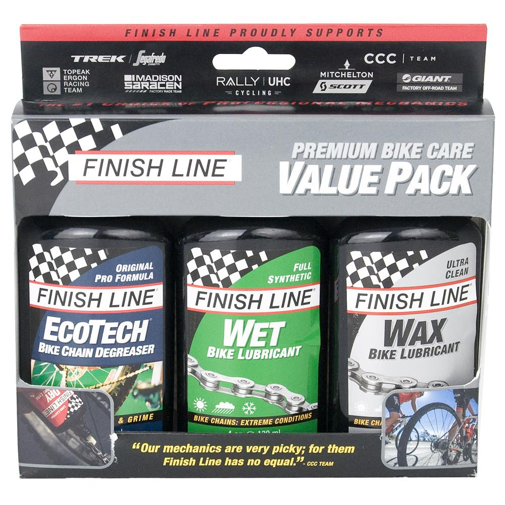 Zestaw Finish Line Premium Bike 3x120ml (odtłuszczacz, olej KryTech ...