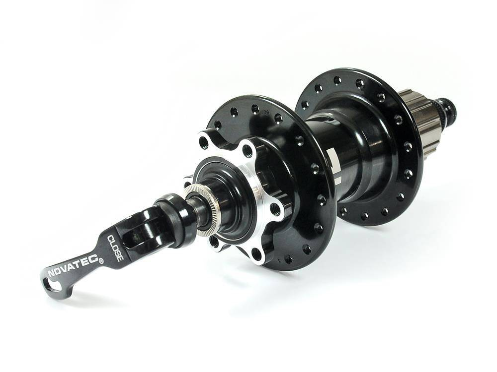 Piasta tylna Novatec NT-D042SB 32H 8/9/10 rz czarna 6 śrub | sklep rowerowy Rowerek.pl