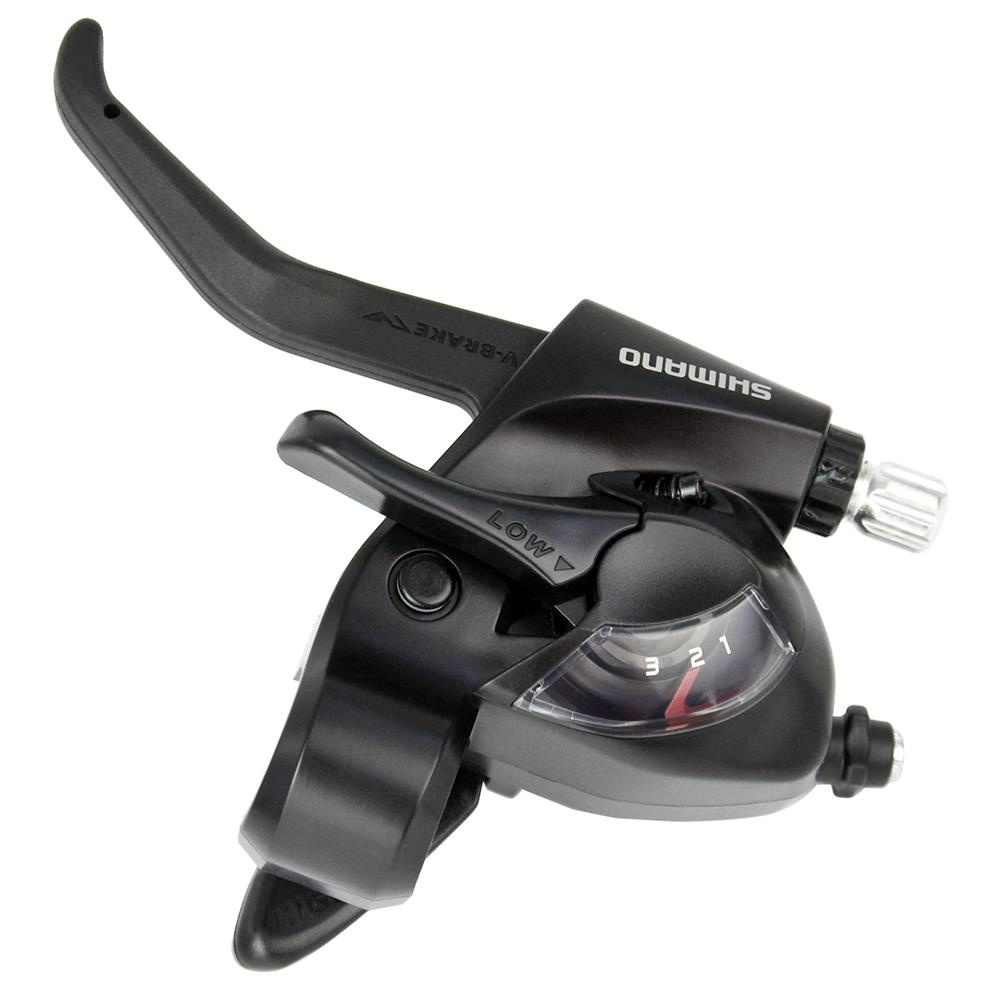 Klamkomanetka Shimano ST­EF41 V­Brake, 3-rzędowa, 2-palcowa, lewa ...