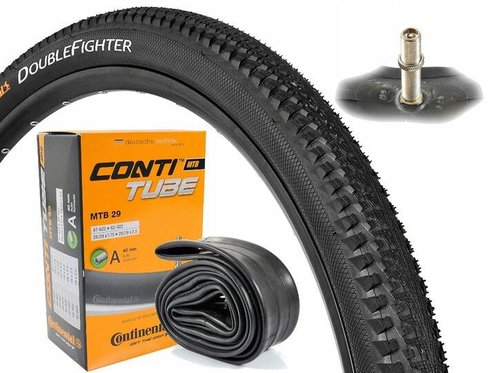 Opona rowerowa Continental Double Fighter III 29" x 2" + Dętka rowerowa ...