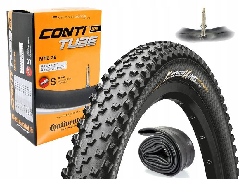 Opona rowerowa Continental Cross King 29 " 2 " + Dętka rowerowa ...