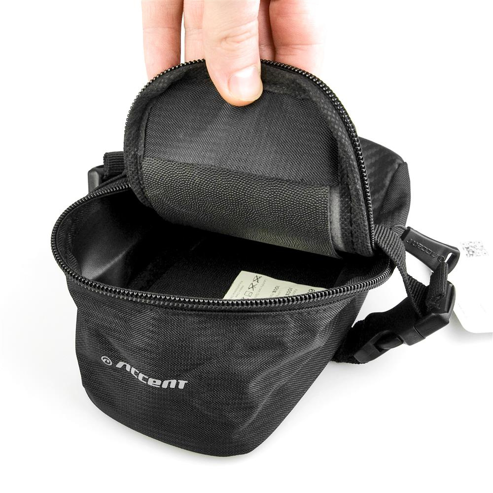 Torebka podsiodłowa Accent Trace L czarna L | sklep rowerowy Rowerek.pl
